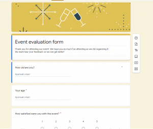 Events Form Template | Compatible With Google Forms